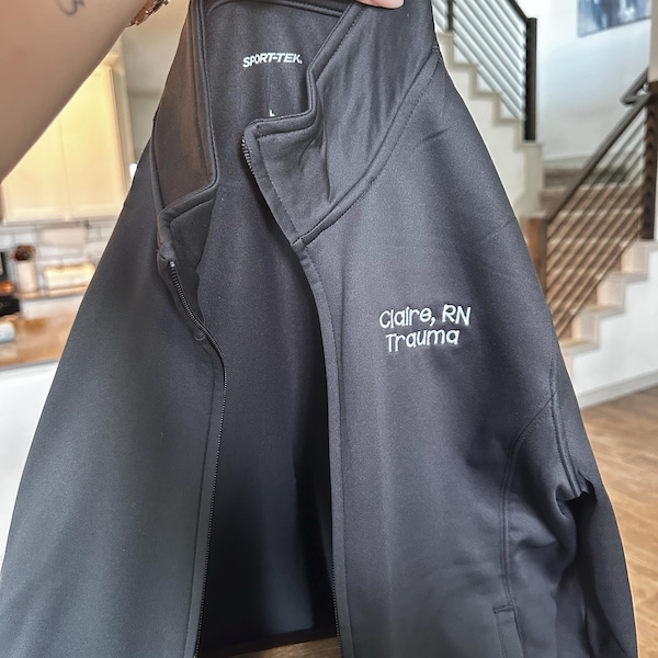 Occupational Therapy Heart OT Medical Jacket-ot-fleece Jacket With Name ...