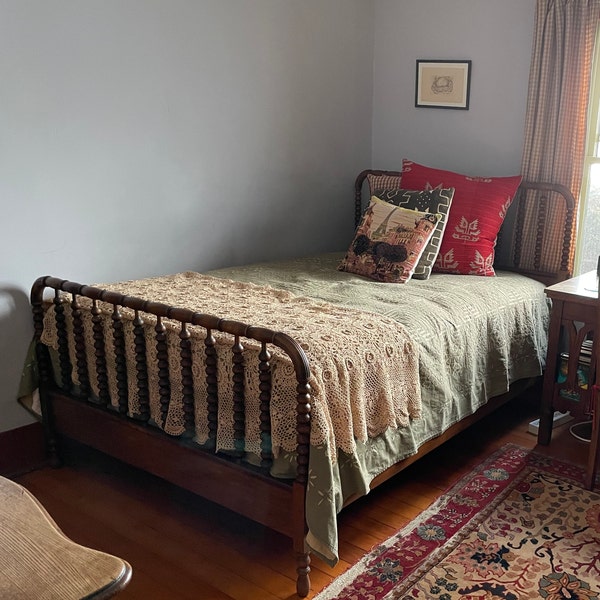 Antique Jenny Lind Bed Frame. Full Size Spindle Spool Bed Frame - Etsy