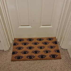 Country Welcome Croeso Door Mat With Border Extra Large Coir Doormat by ...