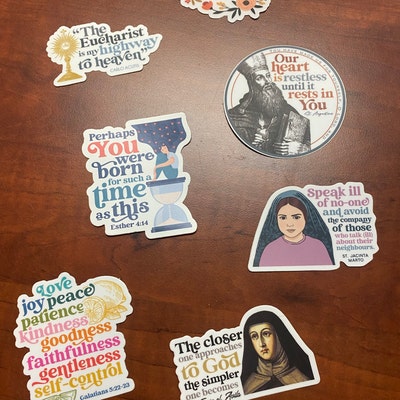 St. Bernadette Soubirous Sticker Catholicdecor Gift - Etsy