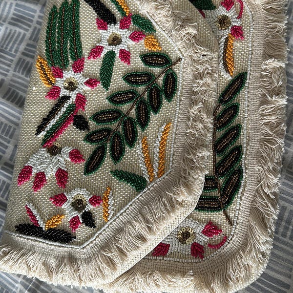 Flower Handmade Beaded Coasters Set of 3, Summer Coasters, Decoration ...