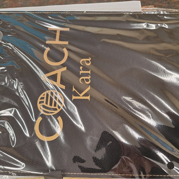 Custom Initial Coaster Set, 6 Piece Coaster Set, Vegan Leather Coaster ...