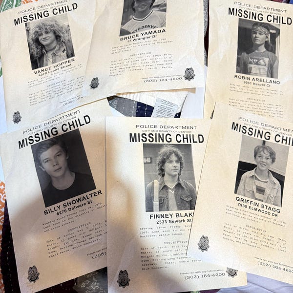 Best Seller! Horror Memorabilia IT Missing Posters Individual or Set ...