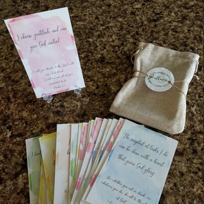 Watercolor Scripture Memory Cards - Etsy