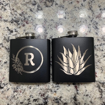Laser Engraved Flask Personalized Flask, Customized Flask Laser Etched ...