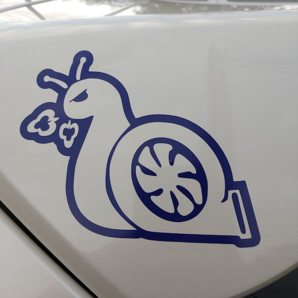 Turbo Snail Decal Turbocharged Car Decal Snail Boost Decal Vinyl ...