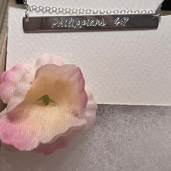 Custom Coordinates Necklace, Engraved Coordinates Bar Necklace ...