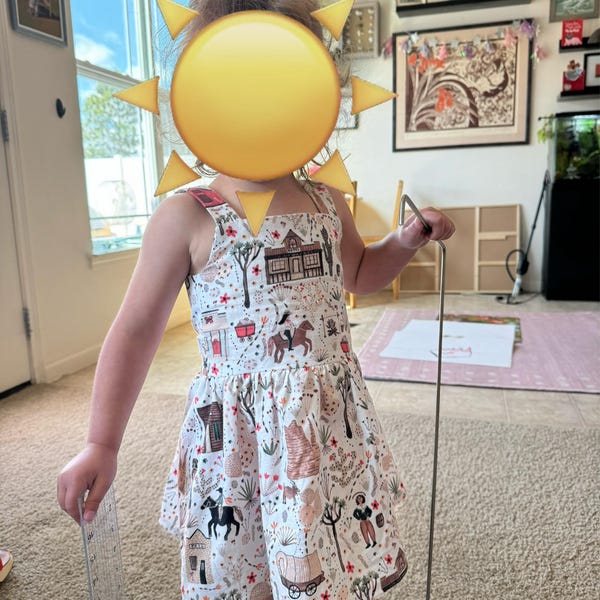 Kids Gathered Summer Dress Pattern, Girls Dress Sewing Patterns ...