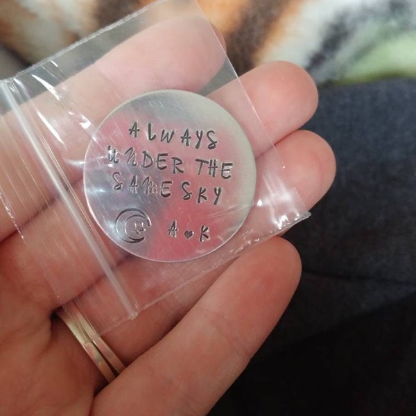 Hand Stamped Challenge Coin,wallet Insert,military Gift,military Token ...