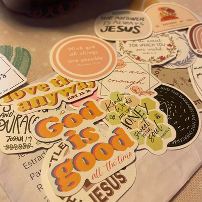 5-50pcs Positivity Message Stickers 1 Cute Danish Pastel Aesthetic ...