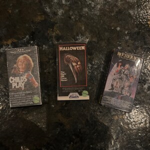 VHS Inspired Mini Magnets 1 X 2 Lots of Titles You Choose Horror Genre ...