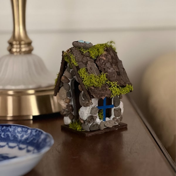 Mini Garden Stone Cottage, Garden Decor - Etsy