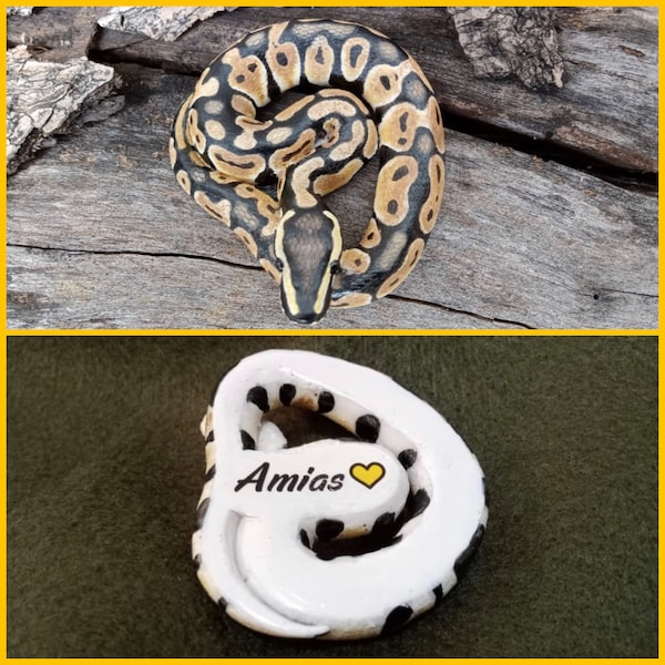 Customizable Ball Python Miniature / Figure / Sculpture / Necklace ...