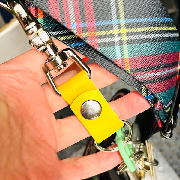 15 Hand Dyed Colors! Key Keeper Snap - Leather Key Chain Clip - Holds ...