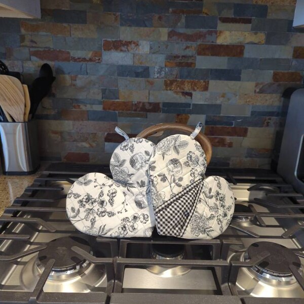 Heart Bowl Fillers, Set of 6 Heart Bowl Fillers, Tiered Tray Decor ...