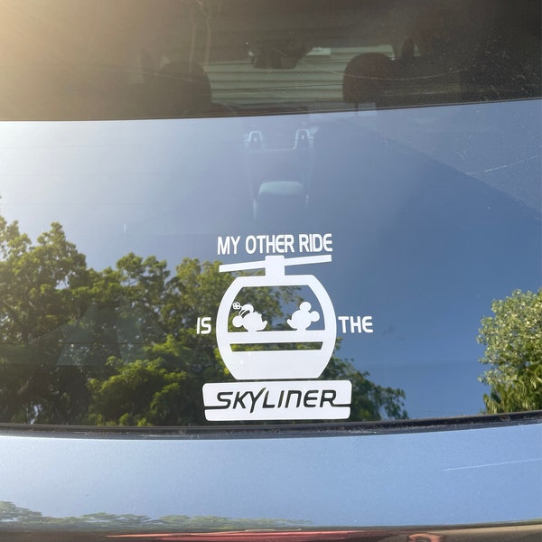 My Other Ride is the Skyliner Decal, Disney Decal, Disney Sticker ...
