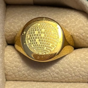 Spinning Out Necklace Engraved Circle Chain Pendant Necklace - Etsy