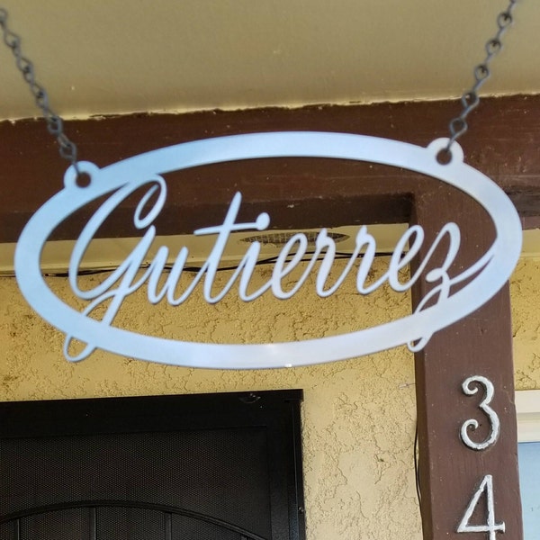 Custom Sign Metal Name Wall Art, Metal Name Sign, Metal Wall Art ...