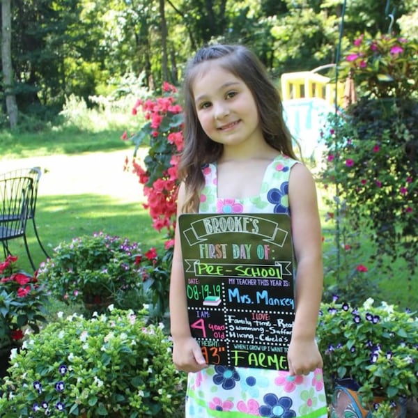 Reusable First and Last Day of School Sign, Liquid Chalk Dry Erase ...