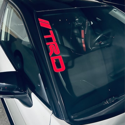 TRD WINDSHIELD Car Premium STICKER Vinyl Corolla Camry Supra Etc - Etsy