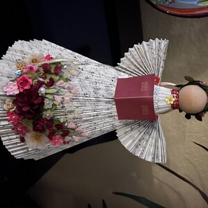 Custom Repurposed Book Angel Made From a Book Supplied by the Customer ...