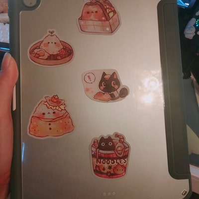 Cute Animal Foodies Stickers/ Matte/ Holographic/ Die Cut Stickers ...