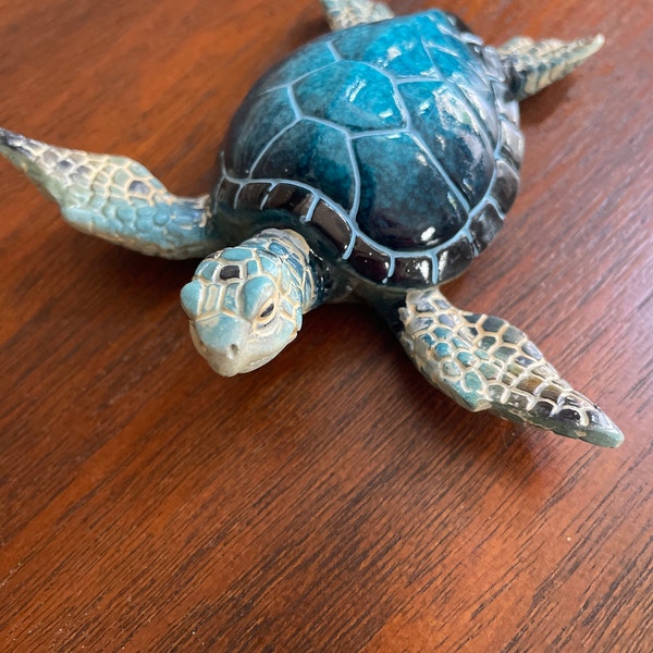 Large Sea Turtle Figurine - Etsy