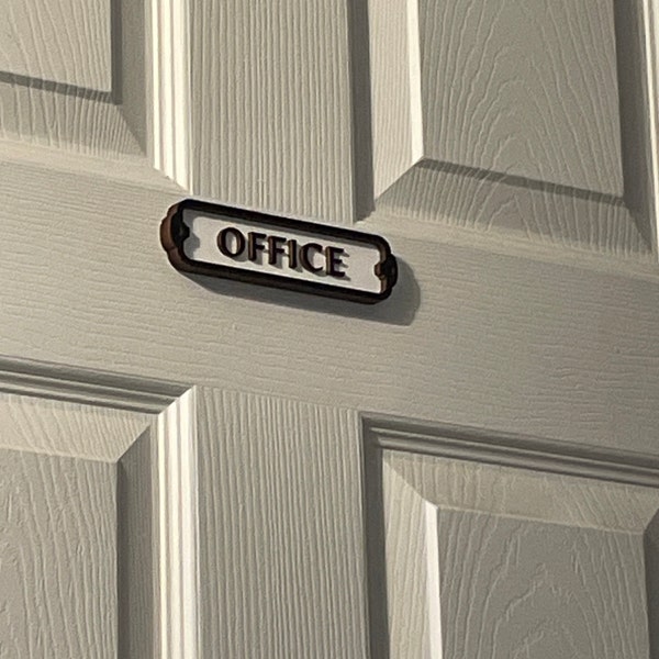 Wooden Office Door Sign. Vintage British Railway Style. Handmade Retro ...