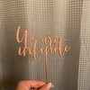 Laser Cut Rose Gold Wedding Cake Topper/custom Wedding Cake Topper ...