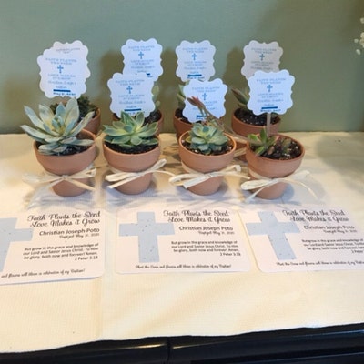 Faith Plants the Seed Poem Plantable Cross Seed Recycled Paper Baptism ...