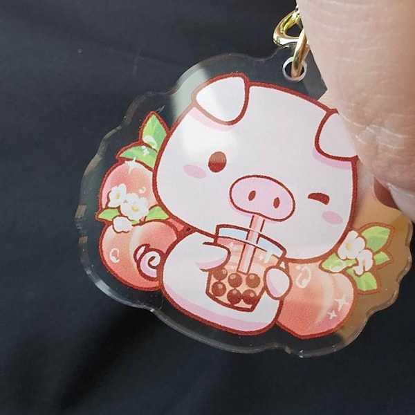 Animal Boba Keychains - Etsy