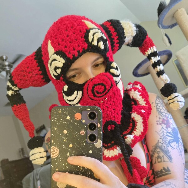 Festival RAVE JESTER Hat, Lil Bianca, Ready to Ship, One Size Fits Most ...