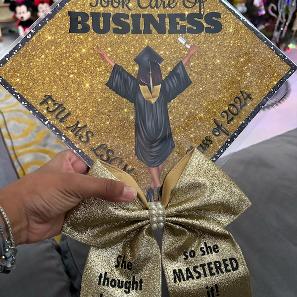 Graduation Cap Topper Label/ Business - Etsy