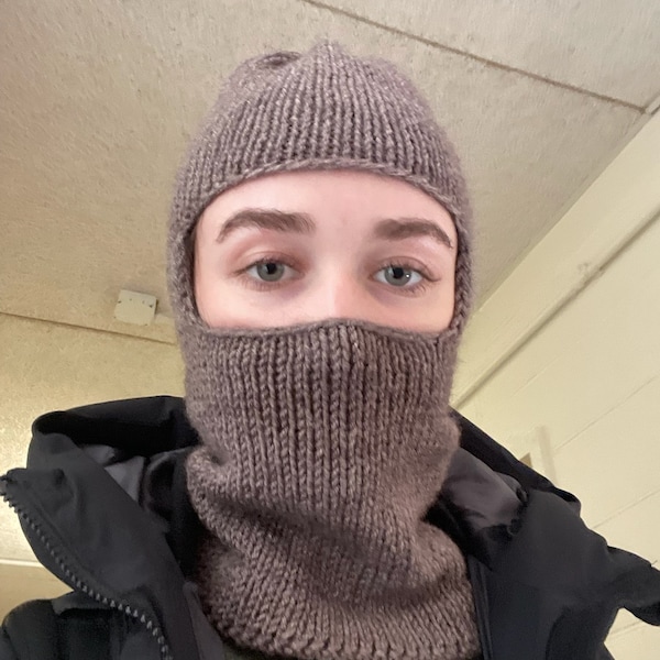 Ski Mask, Wool Balaclava Hat, Winter Full Face Mask for Women, Ski Mask ...