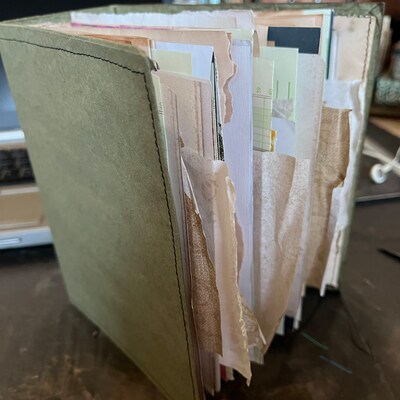 Altered Book Ephemera Holder, Junk Journal Storage, Fauxlodex, Guest ...