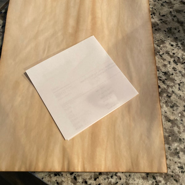 12 Sheets of Fancy Edged Tea Dyed Paper. Tea Dyed Stationary. Scrapbook ...