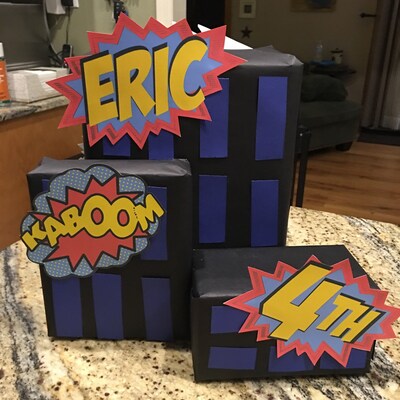 Superhero Number 4 Superhero Printables Superhero Birthday - Etsy