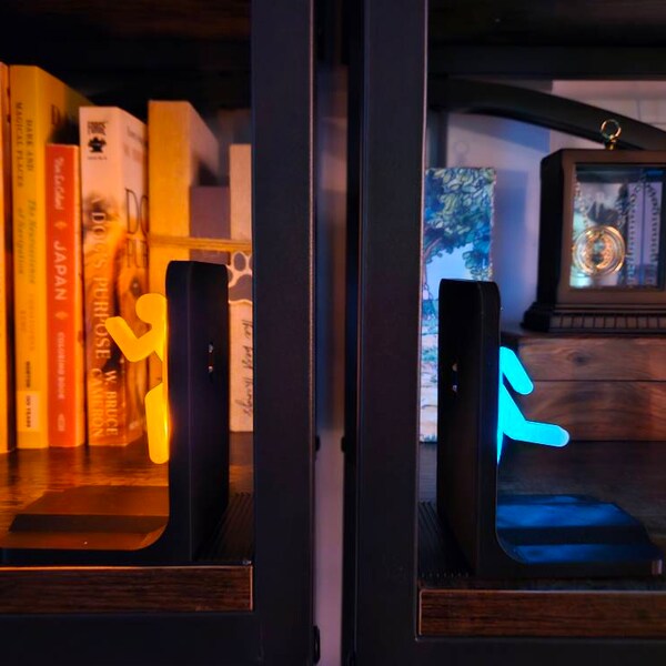 LED Art Deco Bookends - Style 1 - Wooden Contemporary, Aesthetic and ...