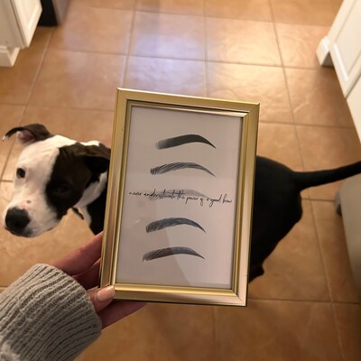 Eyebrows Sign no Quote Print From Home 8x10 and 5x7 Brow Sign, Salon ...