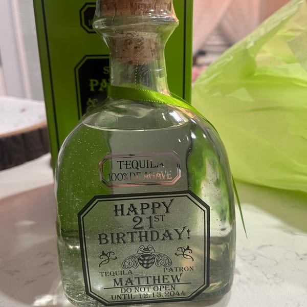Custom Patron Label, Liquor Label, Birthday Labels, Bachelor Proposal ...