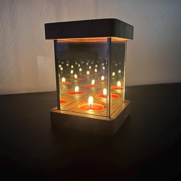 Infinity Mirror Wall Decor, Custom Christmas Gift, Led Wall Decor, New ...