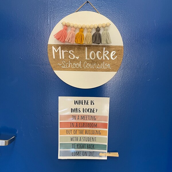 Boho Rainbow Classroom. Boho Rainbow. Boho Decor. Teacher Sign. Teacher ...