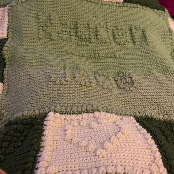PATTERN: Hearts and Baby Name Crochet Pattern - Etsy