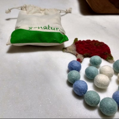 100% Wool Felt Balls With Beads 50 Pcs 1 Inch 23mm Pure - Etsy