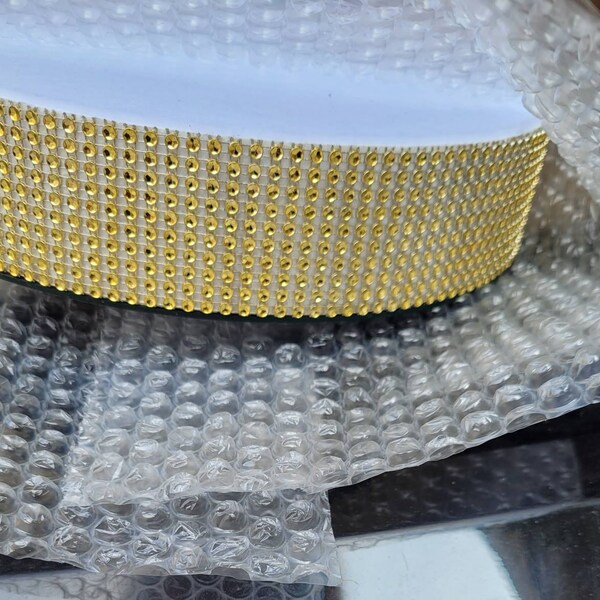 Wedding Cake Stand 10" X 2" ROUND Bling Rhinestone Mesh With Silver ...