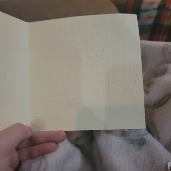 Braille Football Birthday Card. Braille Sports Card. Father's Day ...