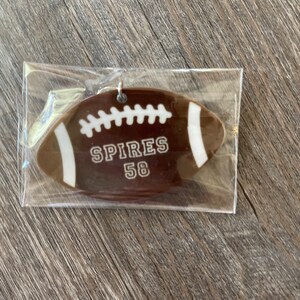 Football Key Chains / Bag Tags / Football Team Gifts - Etsy