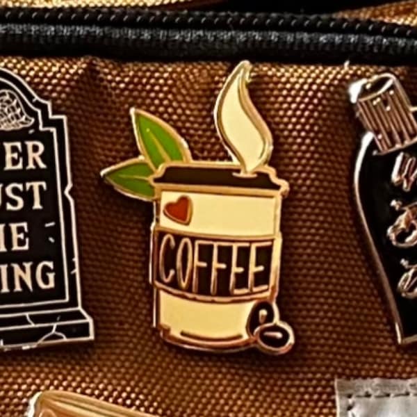 Coffee Lover 1.5" Hard Enamel Pin - Etsy