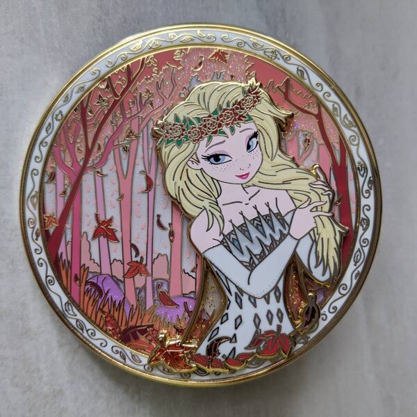 Elsa Frozen Autumn Seasons Fantasy Pin LE 60 - Etsy