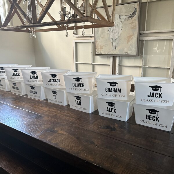 Personalized Graduation Sport Senior Basket, Custom Football ...